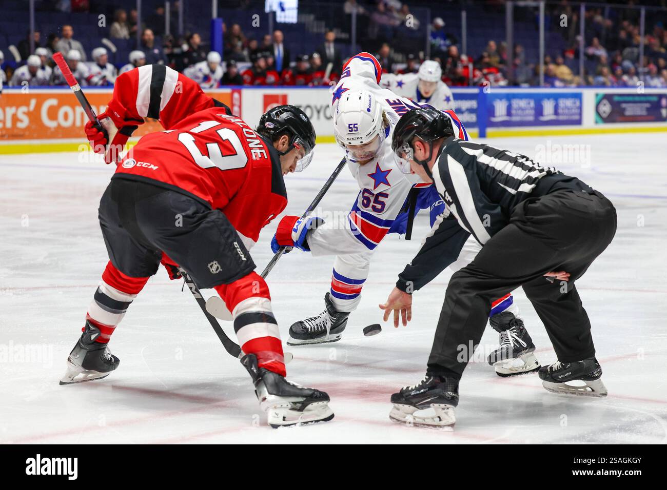Rochester, New York, USA. 29th Jan, 2025. Rochester Americans forward ...