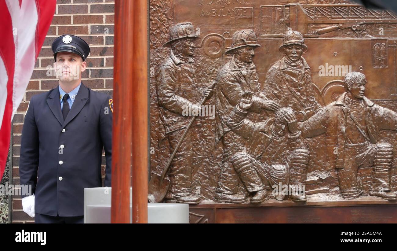 New York City, United States - 11 September 2023: Firefighters ...