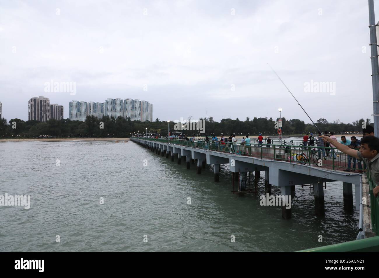 Bedok Jetty, fishing pier in Singapore Stock Photo - Alamy