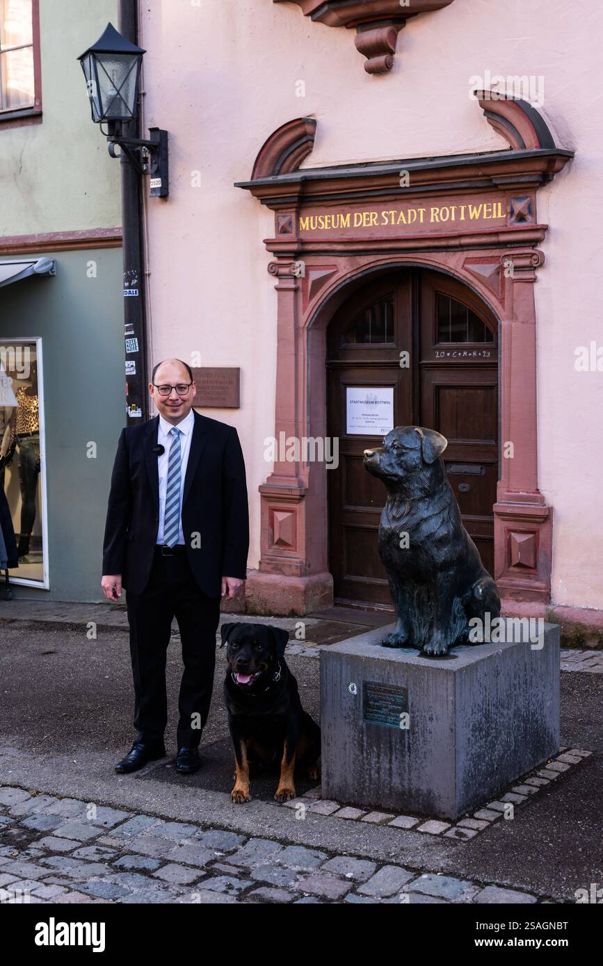 Rottweil, Germany. 29th Jan, 2025. Christian Ruf, Lord Mayor of ...