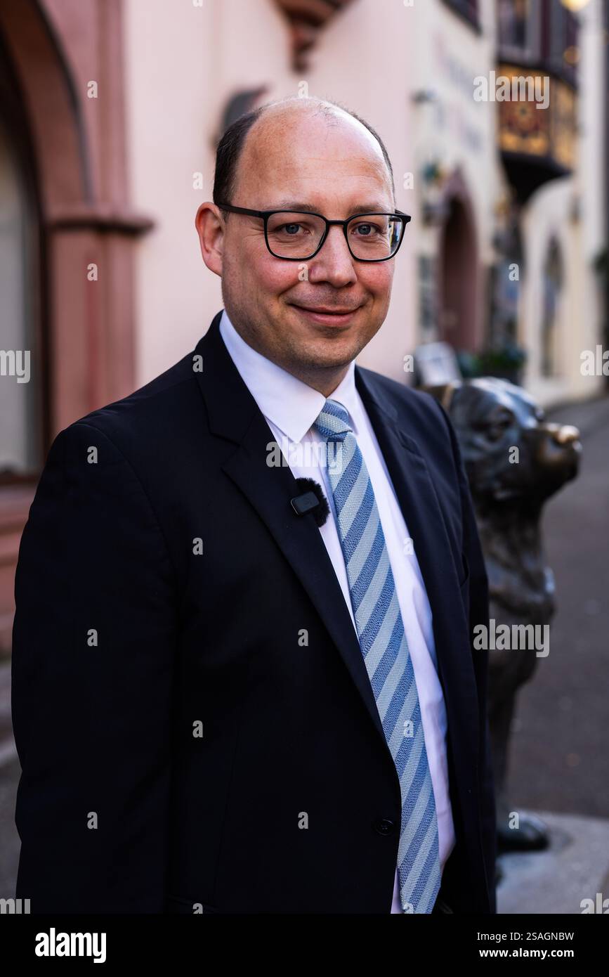 PRODUCTION - 29 January 2025, Baden-Württemberg, Rottweil: Christian ...