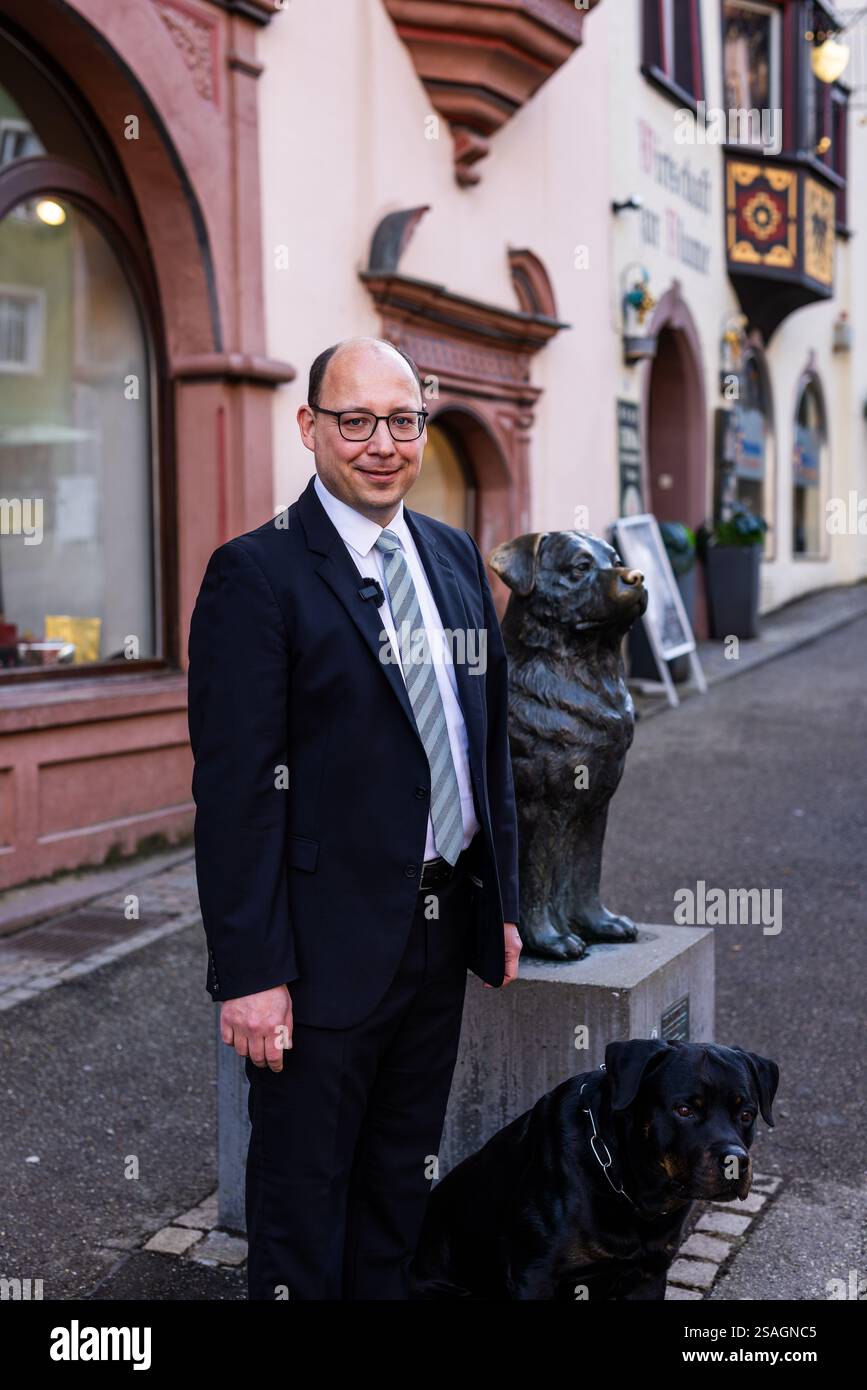 PRODUCTION - 29 January 2025, Baden-Württemberg, Rottweil: Christian ...