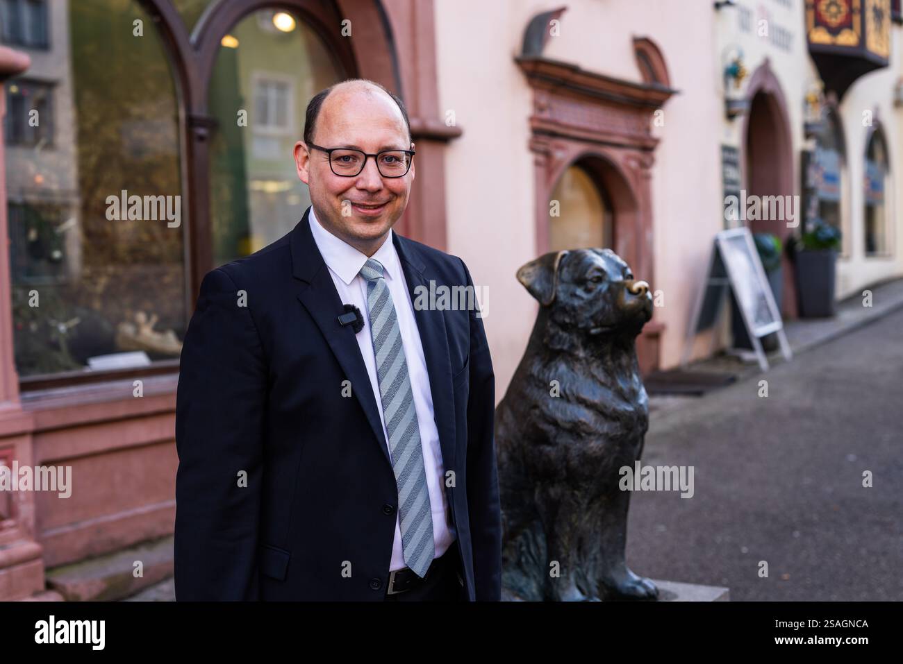 PRODUCTION - 29 January 2025, Baden-Württemberg, Rottweil: Christian ...