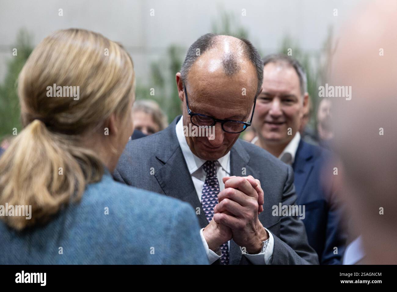 Berlin, Germany. 24th Jan, 2025. Friedrich Merz, CDU Federal Chairman ...