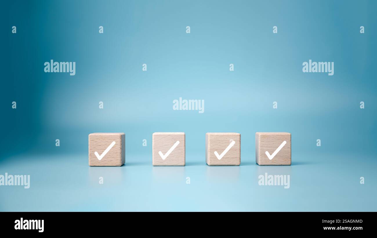 Checklist, Task list, Process success, Solving solution, Mission ...