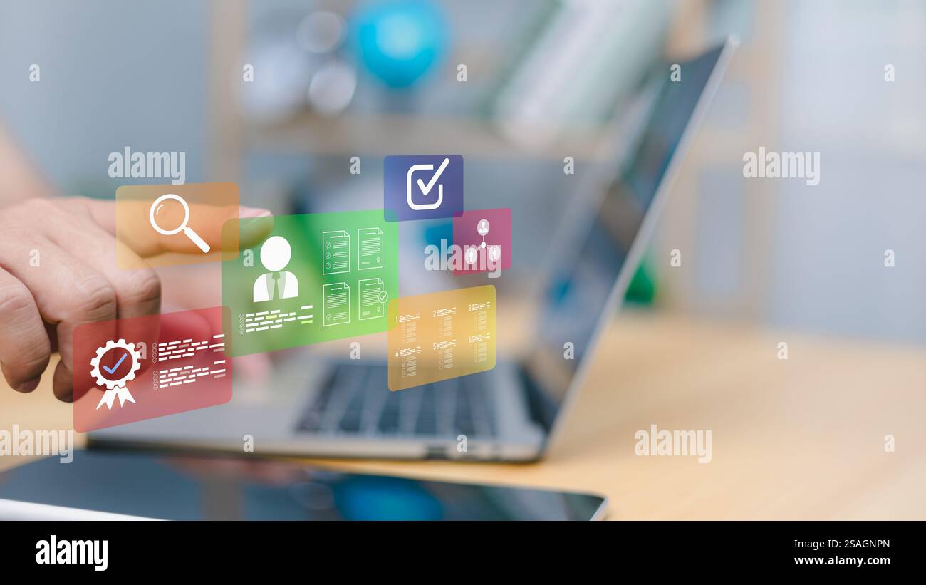 Human Resources, Concept of choose job staff, HR Manager show manager ...