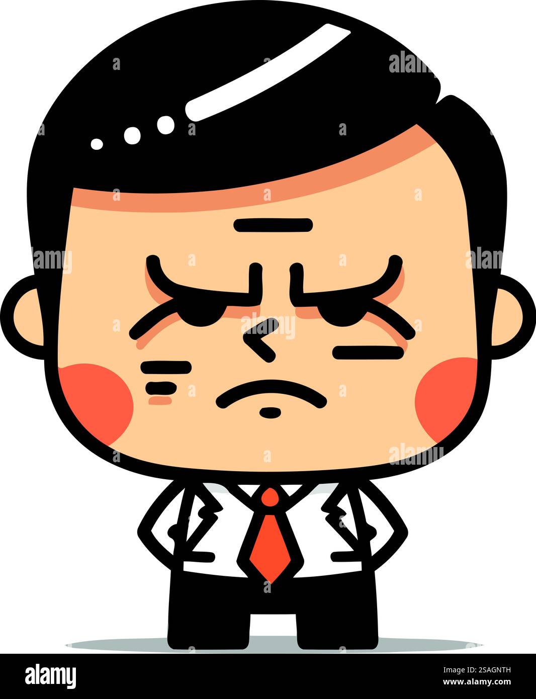 Upset Businessman Cartoon Vector Illustration Stock Vector Image & Art ...