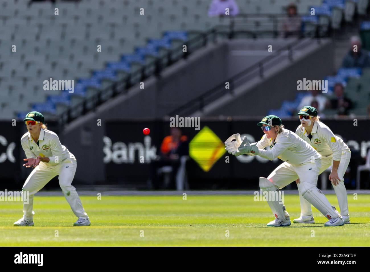 Melbourne, Australia, 30 January, 2025. Team Australia slip cordon ...