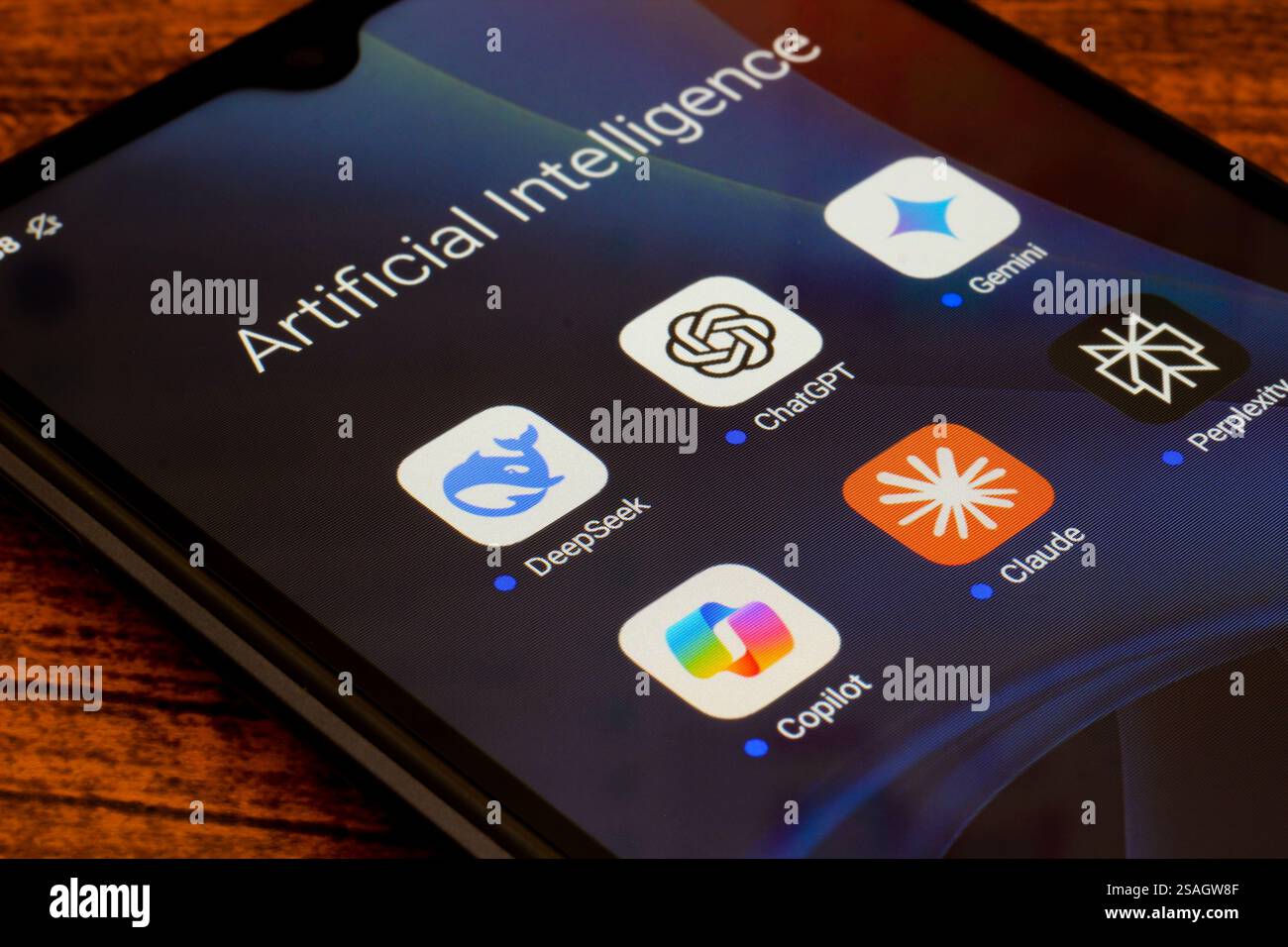 Ottawa, Canada. 29th Jan, 2025. In this photo illustration, the artificial intelligence (AI ...