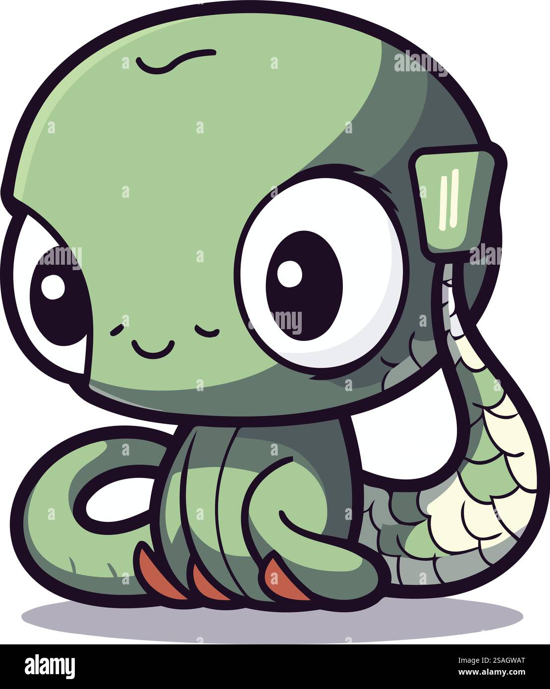 Cute snake character cartoon vector illustration. Cute snake mascot ...