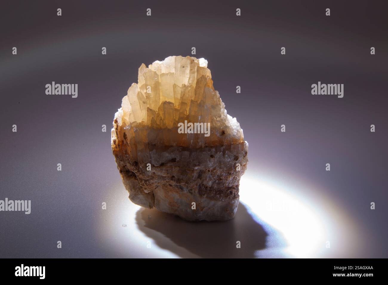 Quartz crystal isolated on white background, semi-precious stones or ...