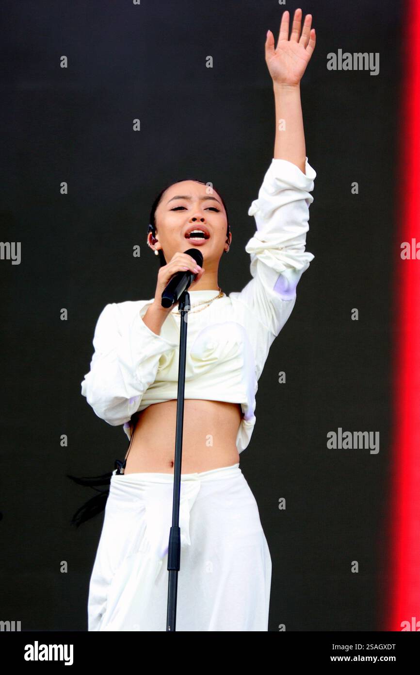 Griff Preforming at the BBC Radio 1's Big Weekend, Luton, UK - 25 May ...