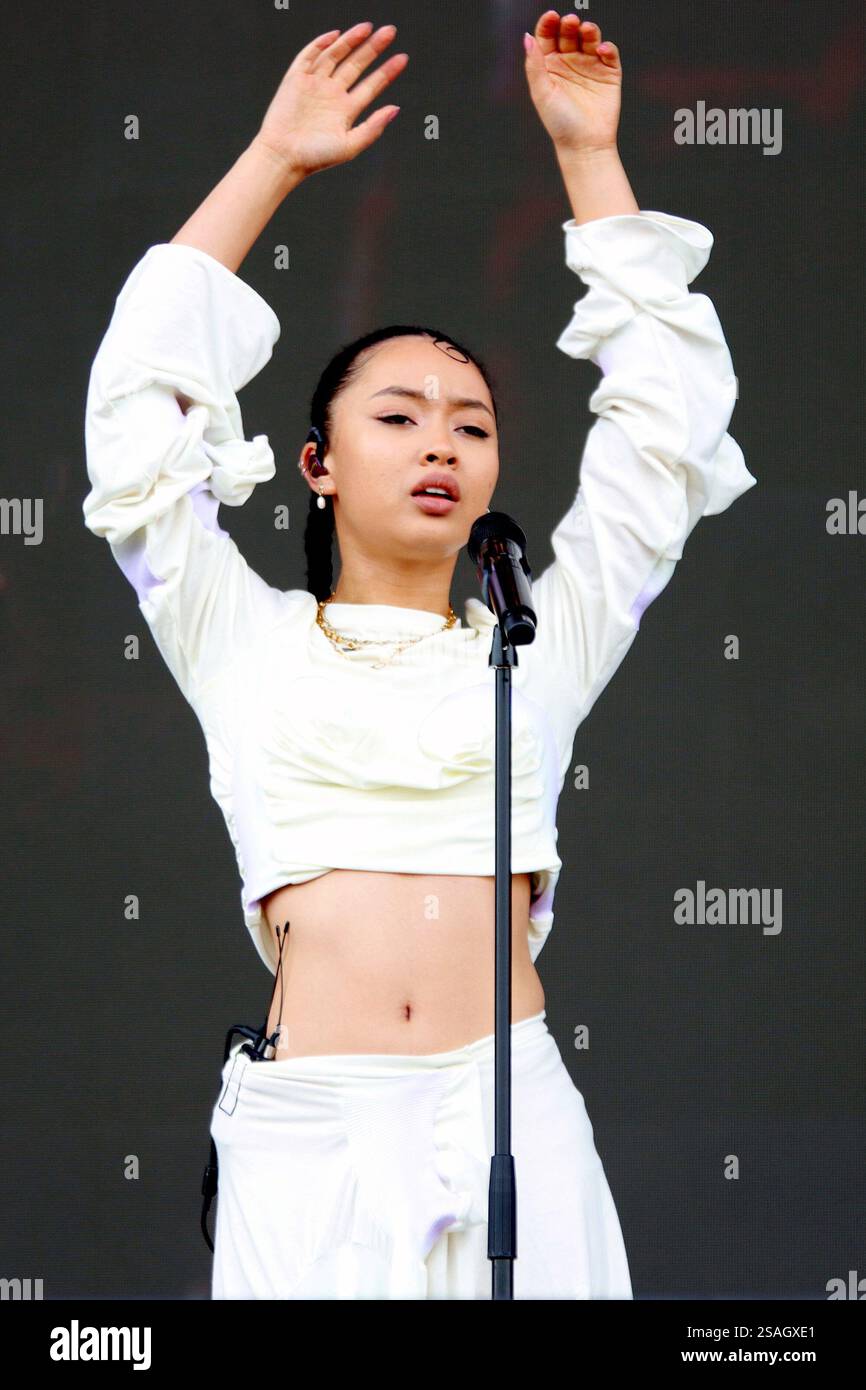 Griff Preforming at the BBC Radio 1's Big Weekend, Luton, UK - 25 May ...