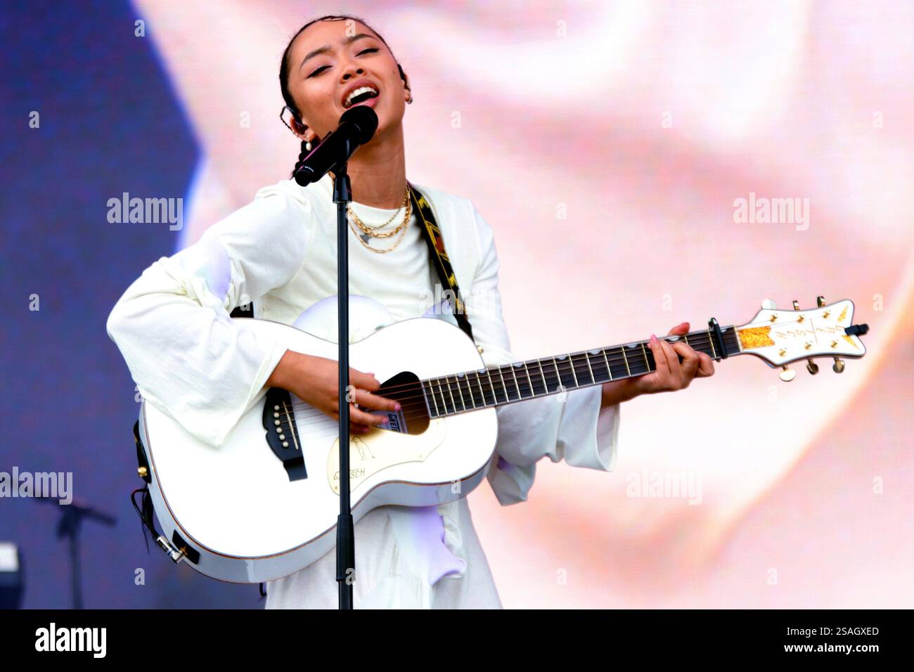 Griff Preforming at the BBC Radio 1's Big Weekend, Luton, UK - 25 May ...