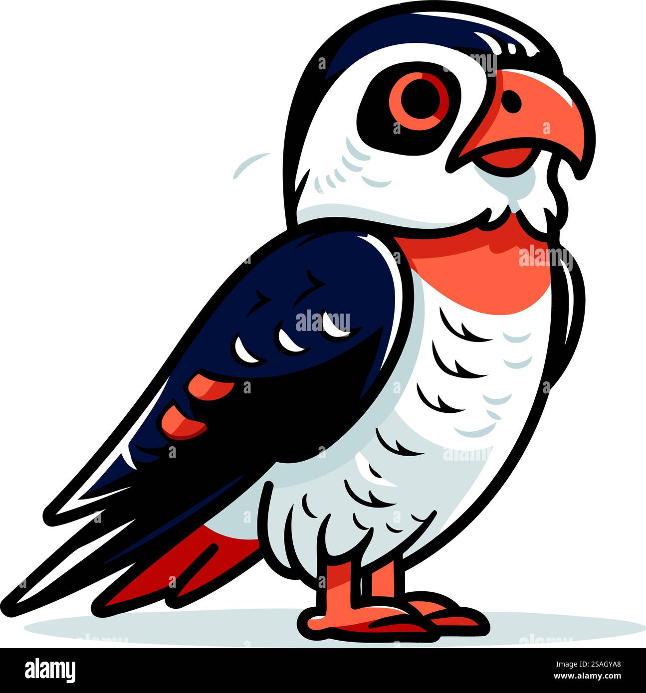 Cartoon vector illustration of a red necked pheasant Stock Vector Image ...