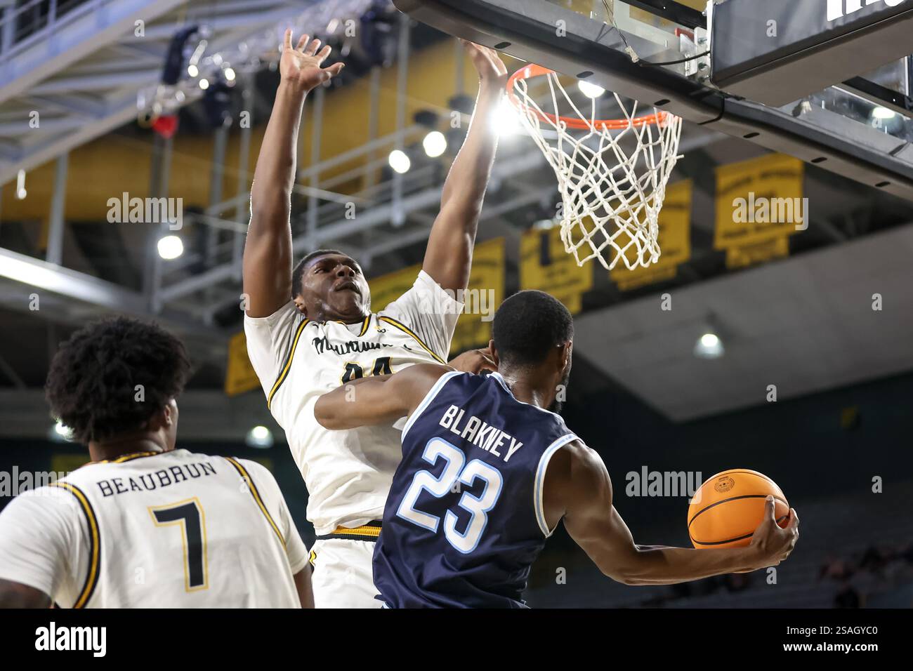 January 29, 2025: Old Dominion Monarchs forward R.J. Blakney (23) goes ...