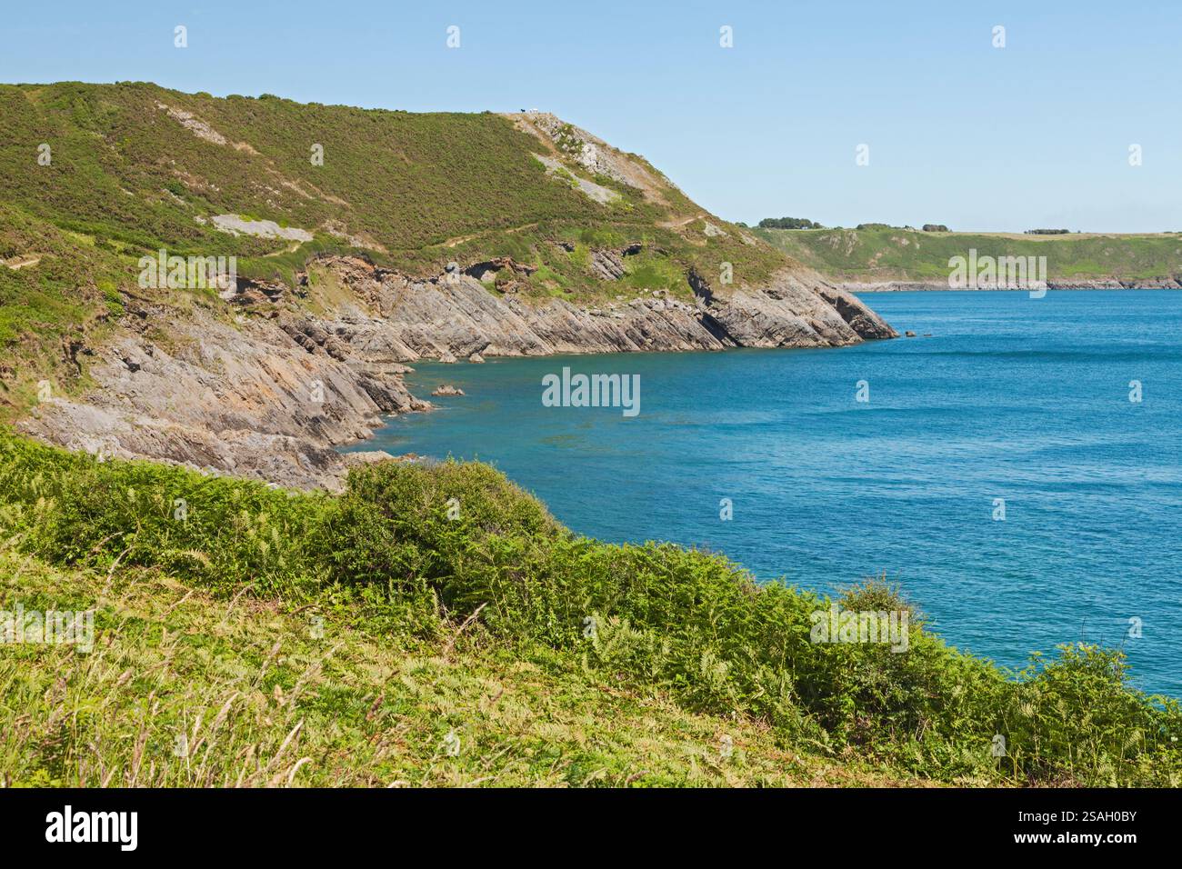 South Gower coast between Brandy Cove and Pwll Du Bay, Gower Peninsula ...