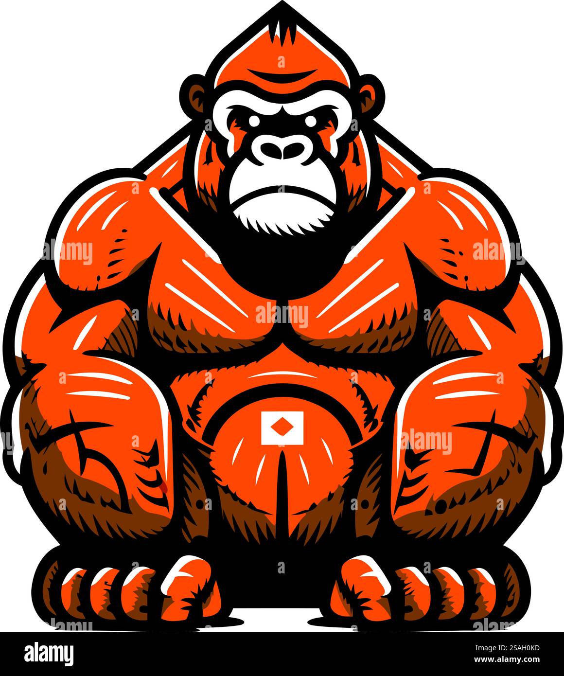 Gorilla mascot for your sport team or corporate identity. Vector ...