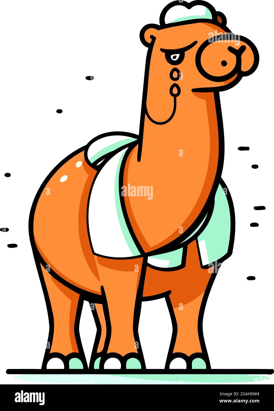 Cute lama icon cartoon Cut Out Stock Images & Pictures - Alamy