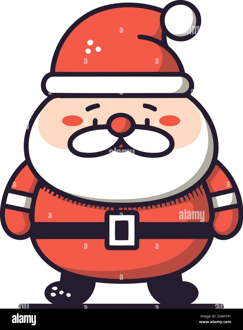 Cute santa claus. Vector illustration in cartoon style Stock Vector ...