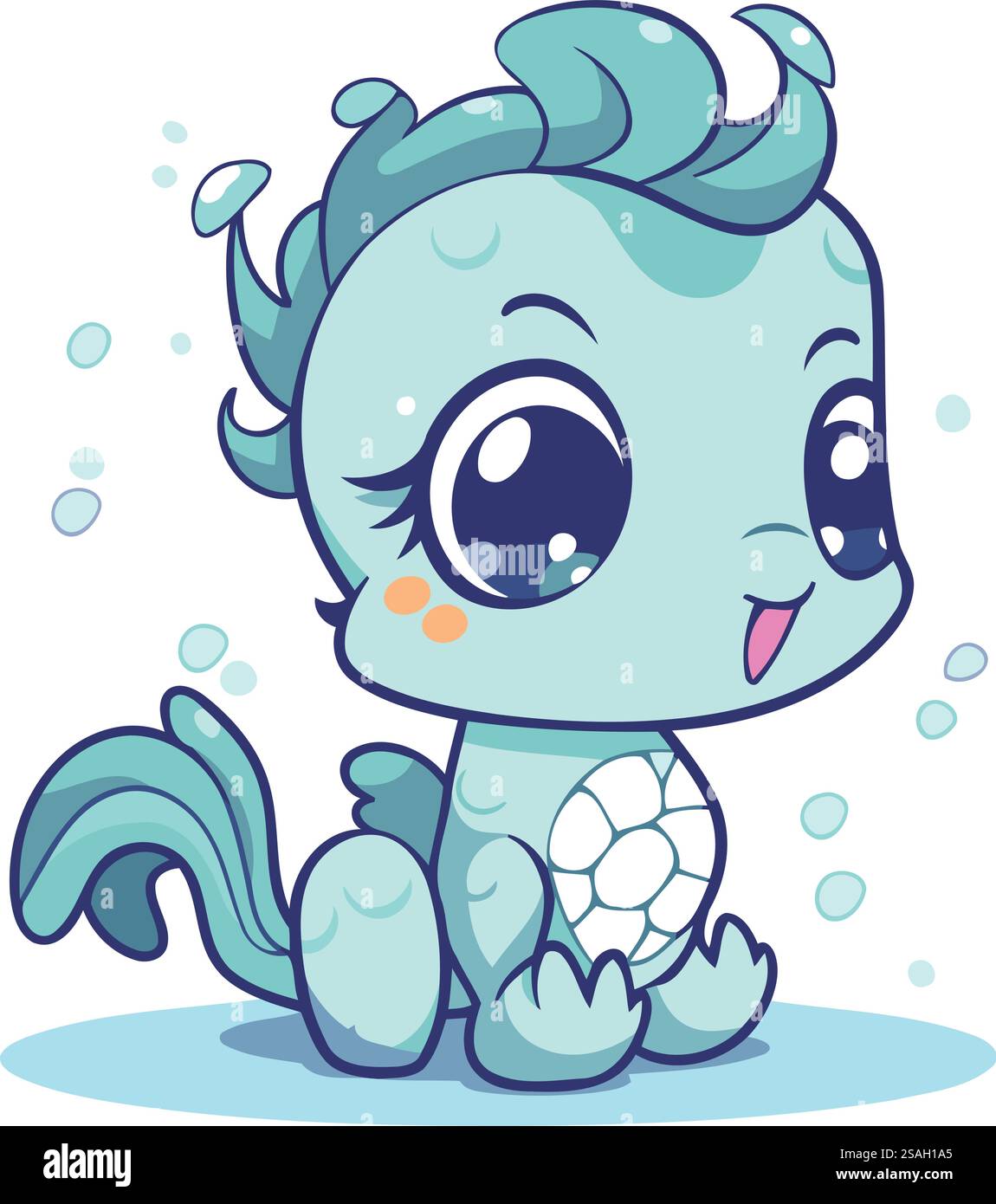 Little mermaid fish Stock Vector Images - Alamy