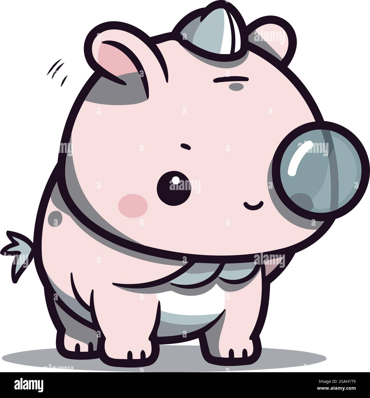 Piggy Bank Cartoon Mascot Character Vector Illustration Stock Vector ...