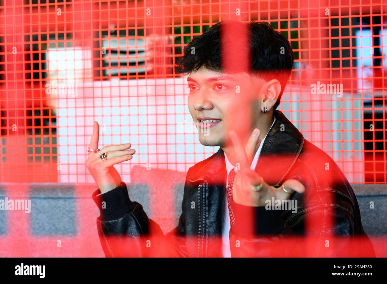 Singer JJ (Johannes Pietsch), during an interview with the APA ...