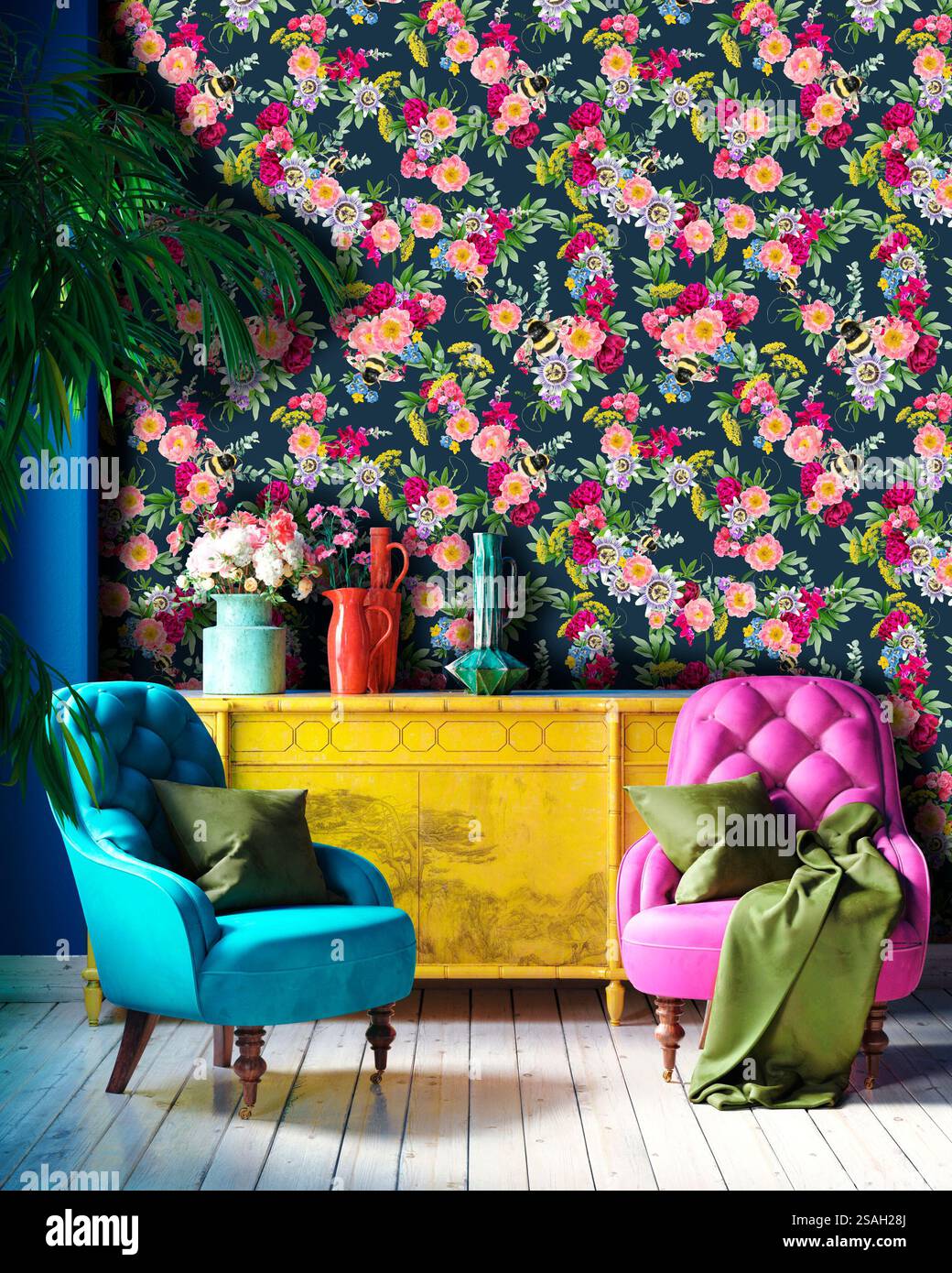 This is an undated HANDOUT photo of Mixed Bee Dark Blue Wallpaper By ...