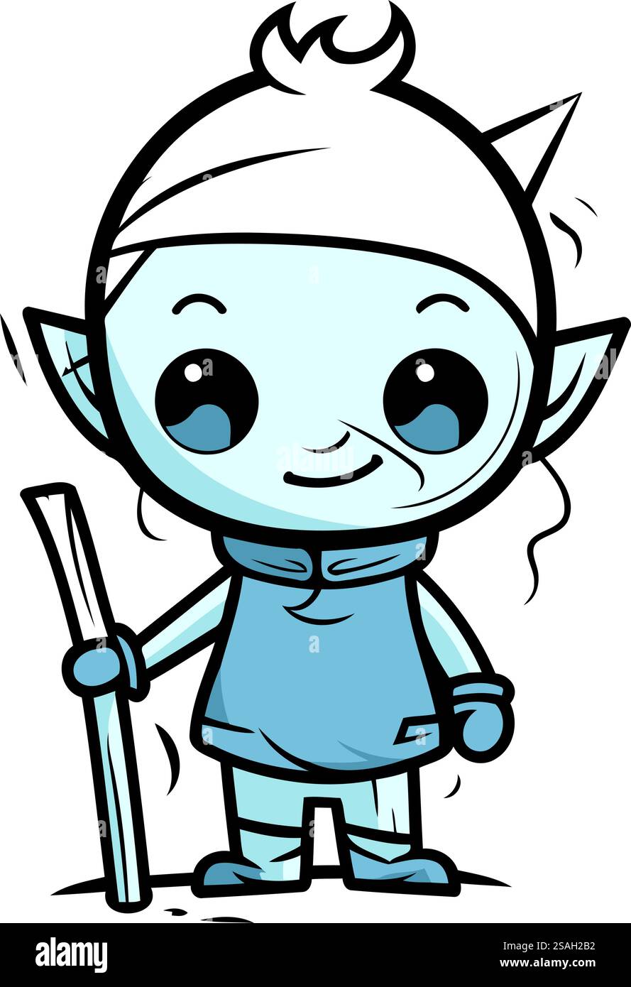 Cute Cartoon Knight Character. Vector Illustration. Isolated On White ...