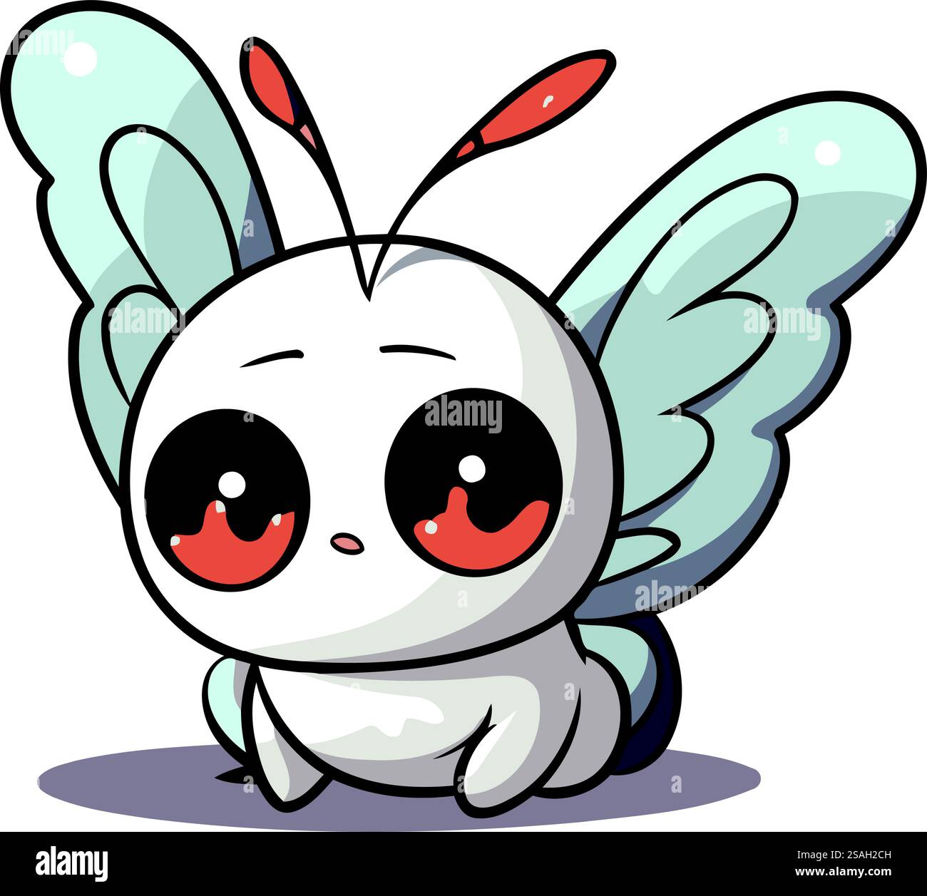 Cute butterfly character cartoon style vector illustration for web and ...