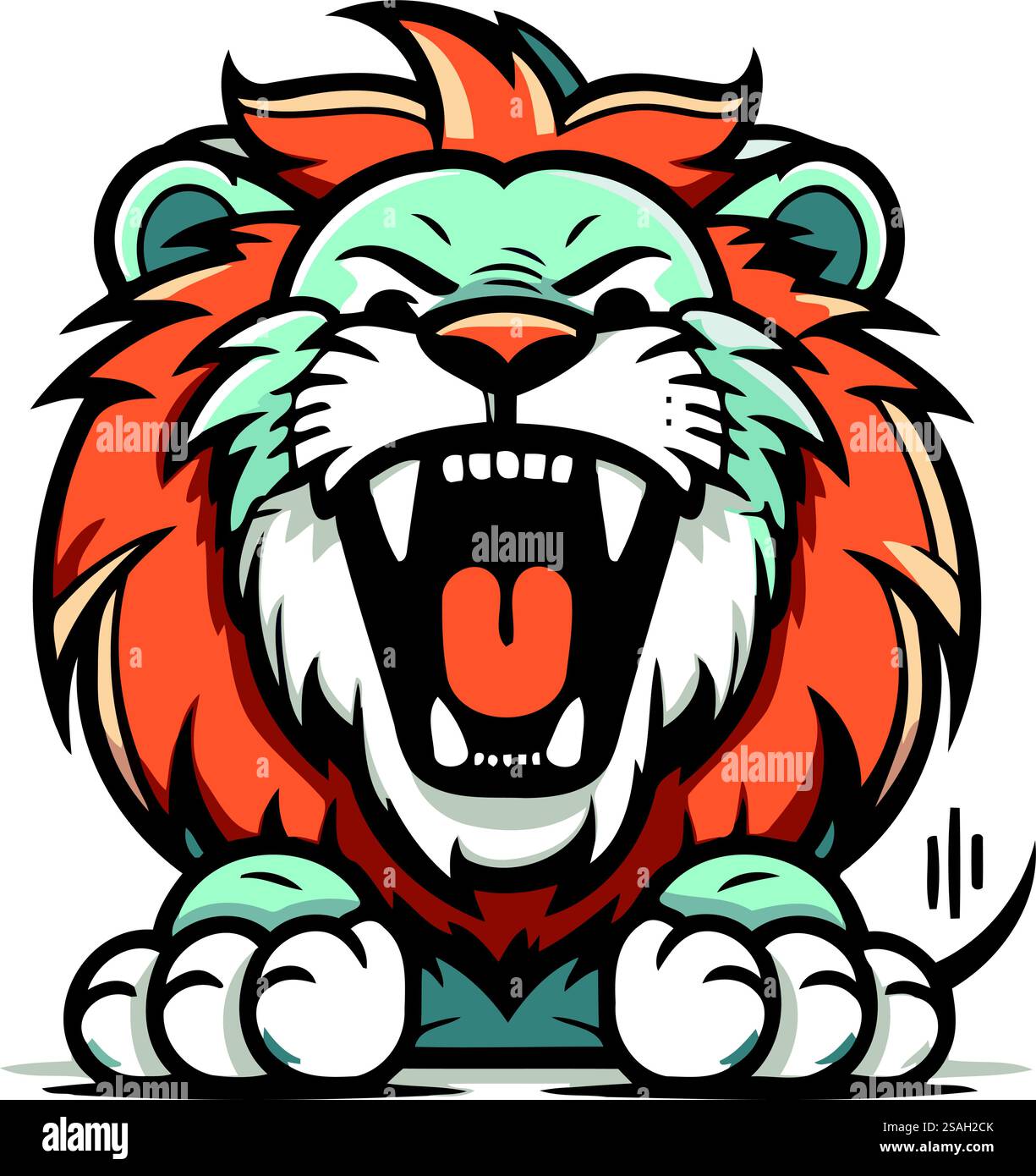 Lion mascot logo design vector. Lion head mascot for sport team Stock ...