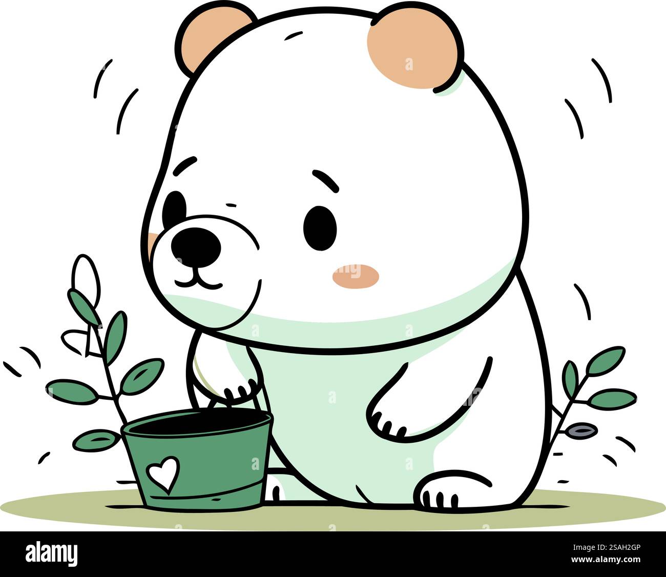 Little wild flower in Stock Vector Images - Alamy