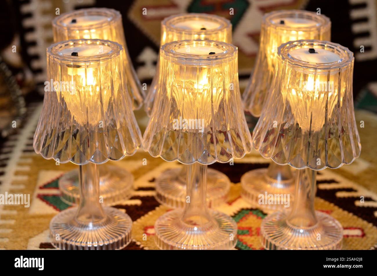 Battery operated mini table lamp, portable cordless table lamp ...