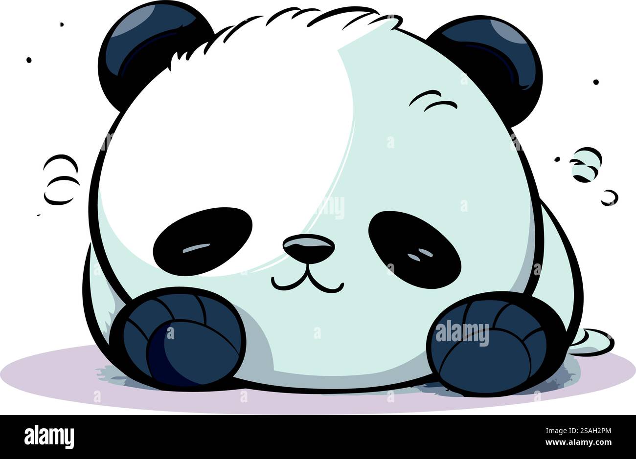 Cute panda cartoon. Vector illustration of a panda Stock Vector Image ...
