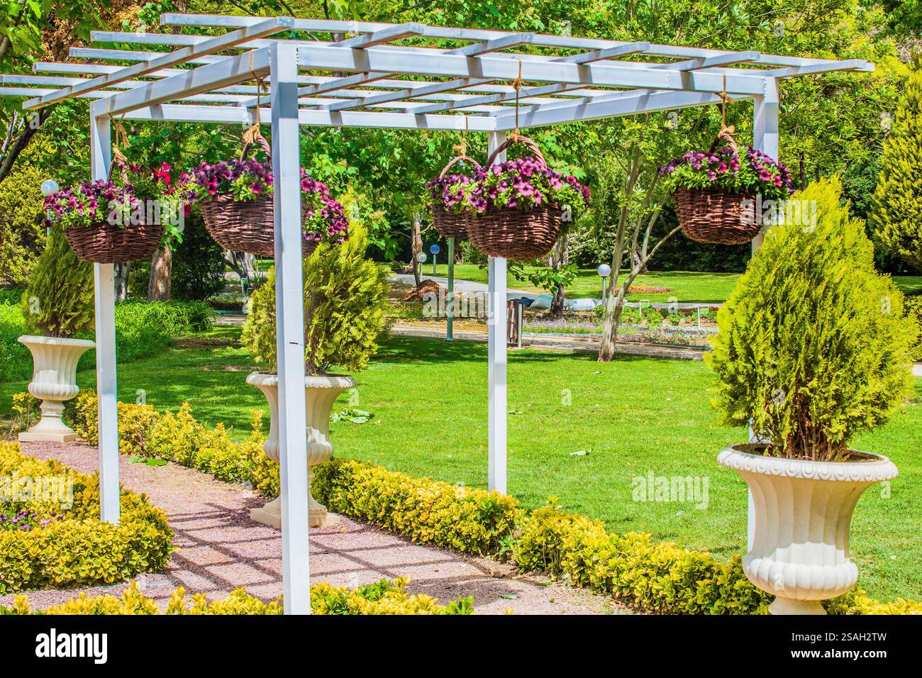 This is flower garden. That is a best place to see each flower from all ...