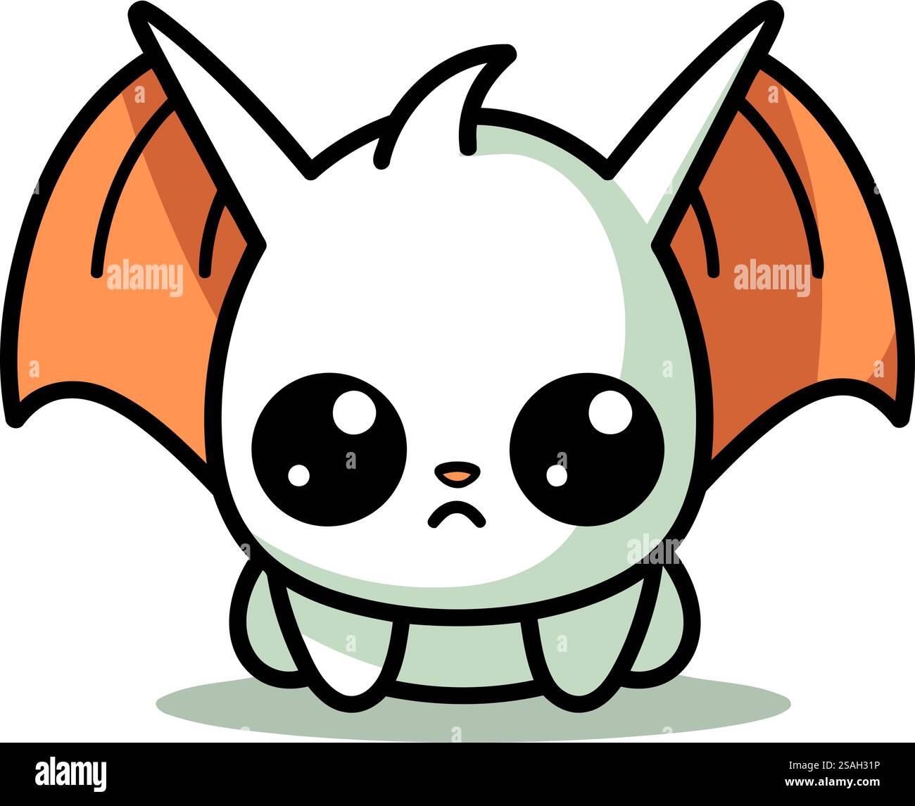 Cute little bat character cartoon vector illustration. Cute little bat ...