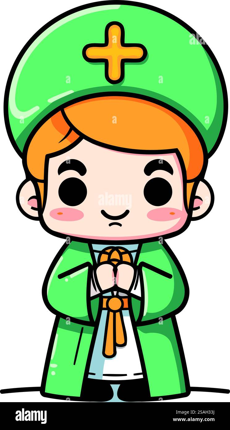Cute little boy wearing nurse costume cartoon vector illustration ...