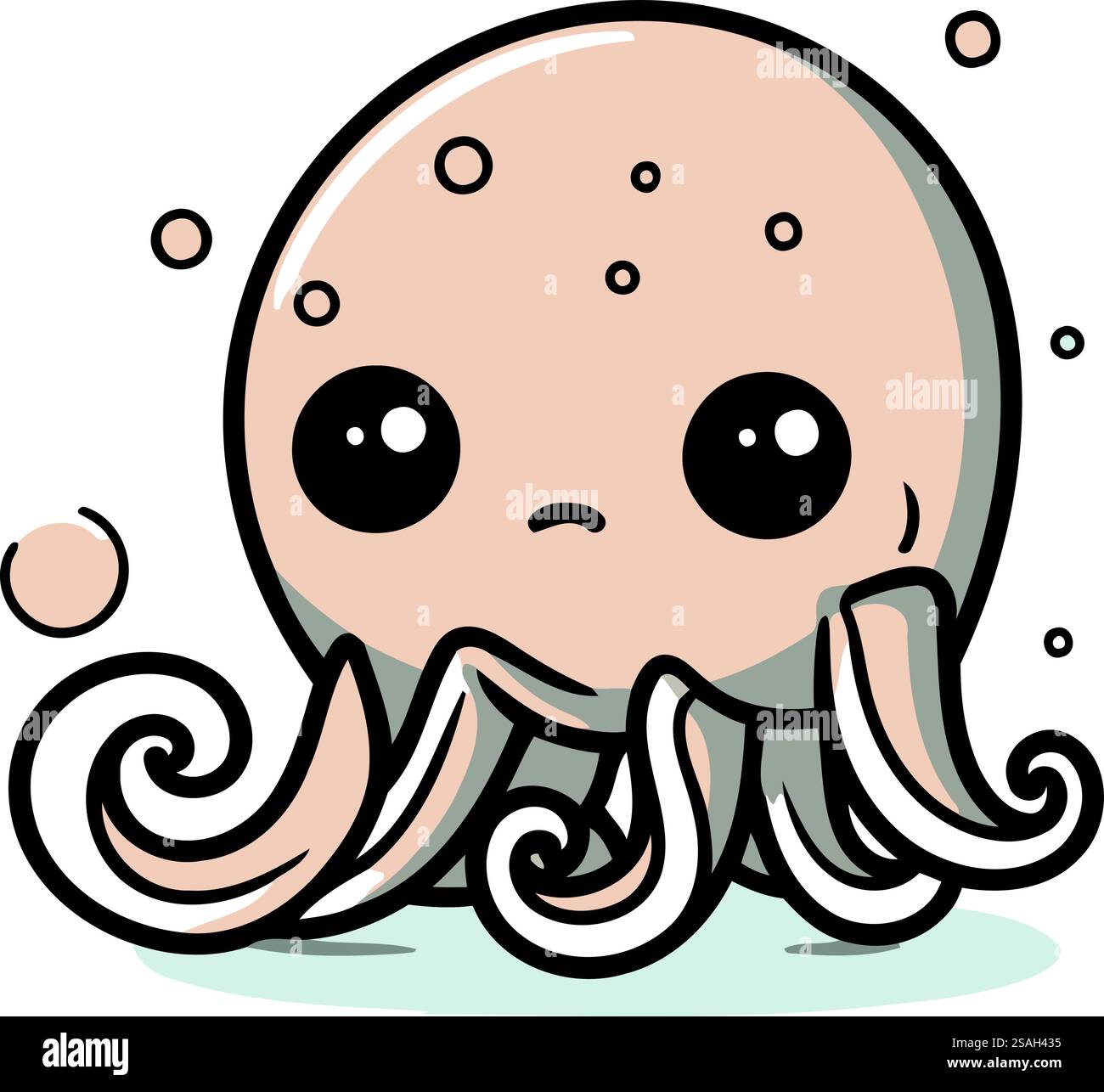 Cute Octopus Cartoon Mascot Character Vector Illustration Stock Vector ...