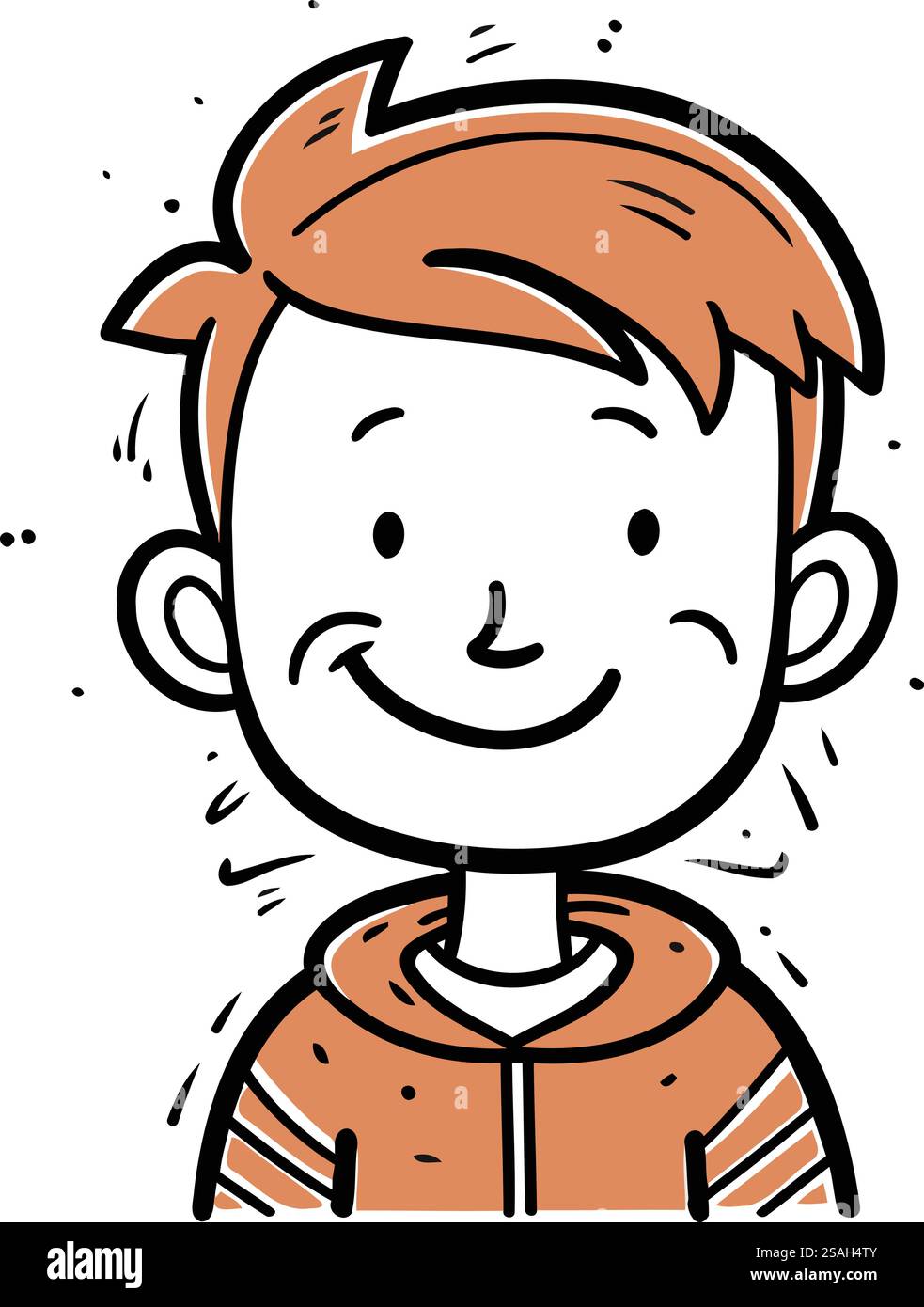 Smiling boy cartoon icon. Vector illustration of smiling boy cartoon ...