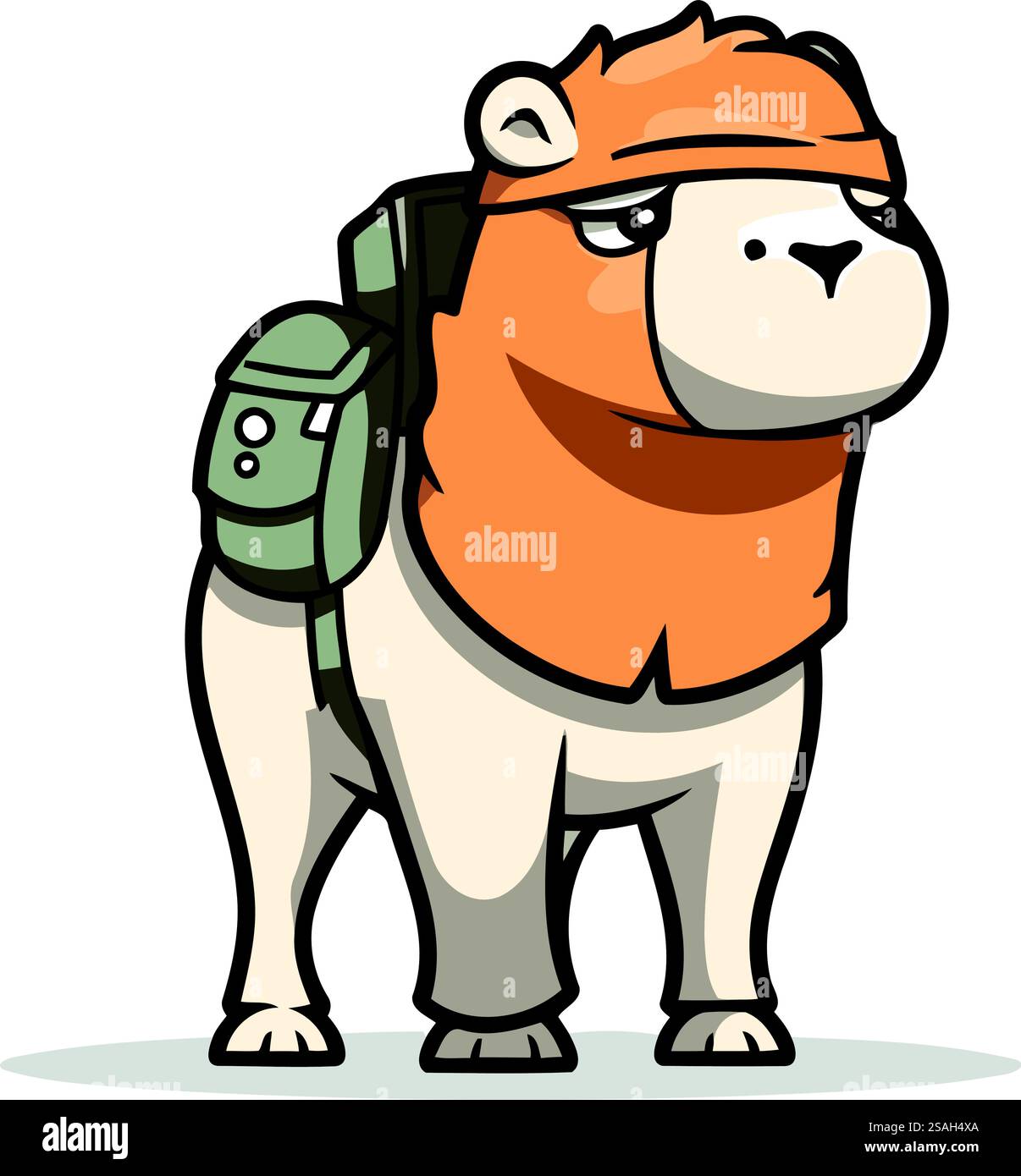 Dog in the backpack Stock Vector Images - Alamy
