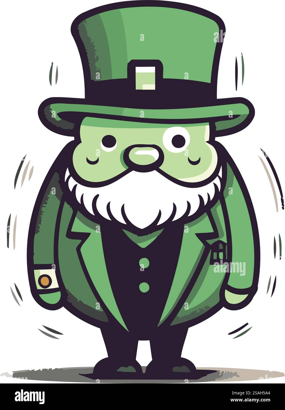 Cartoon Leprechaun St Patricks Day Vector Illustration Stock Vector ...
