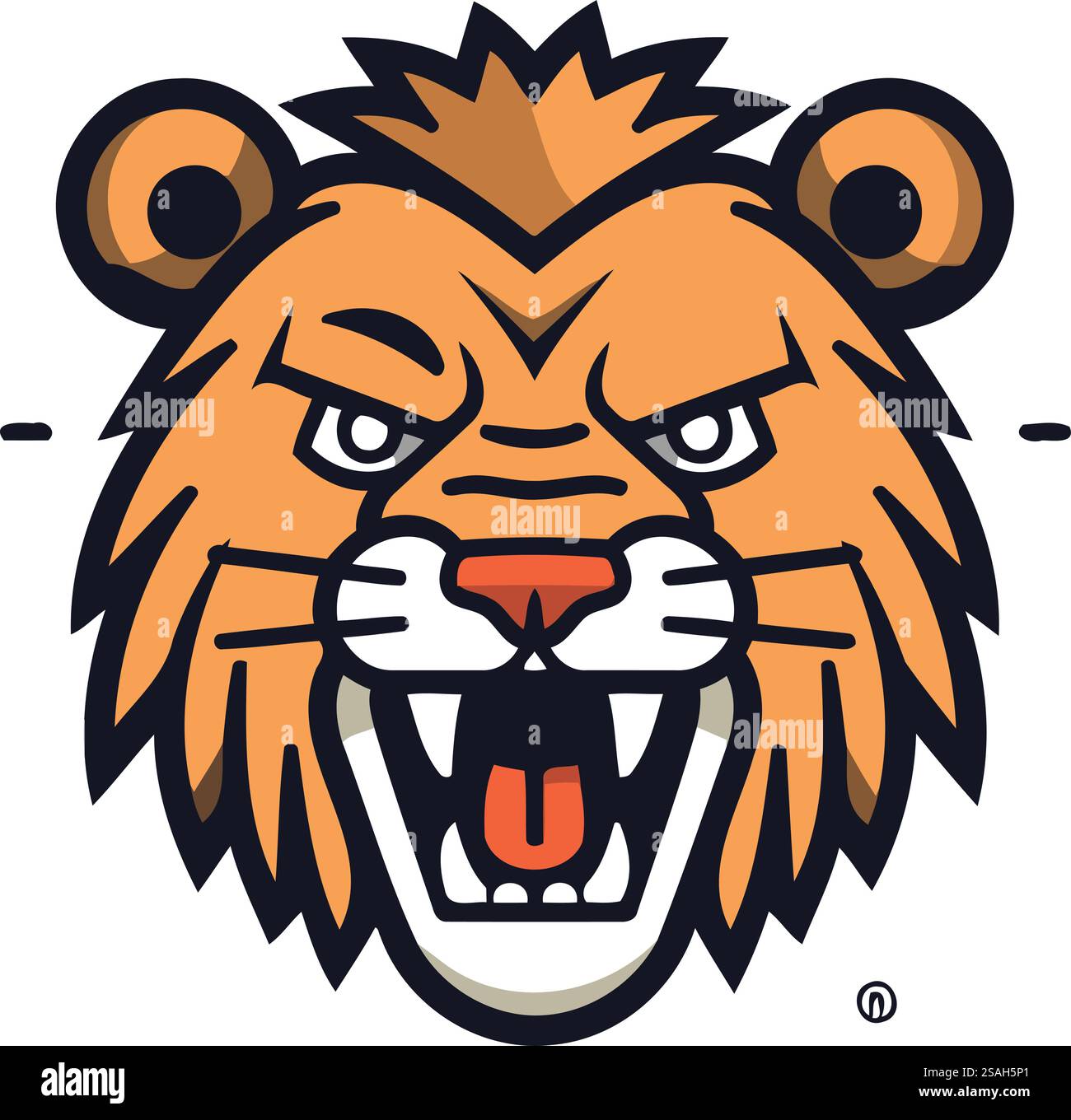 Angry tiger head mascot. Mascot for sport team. Vector illustration ...