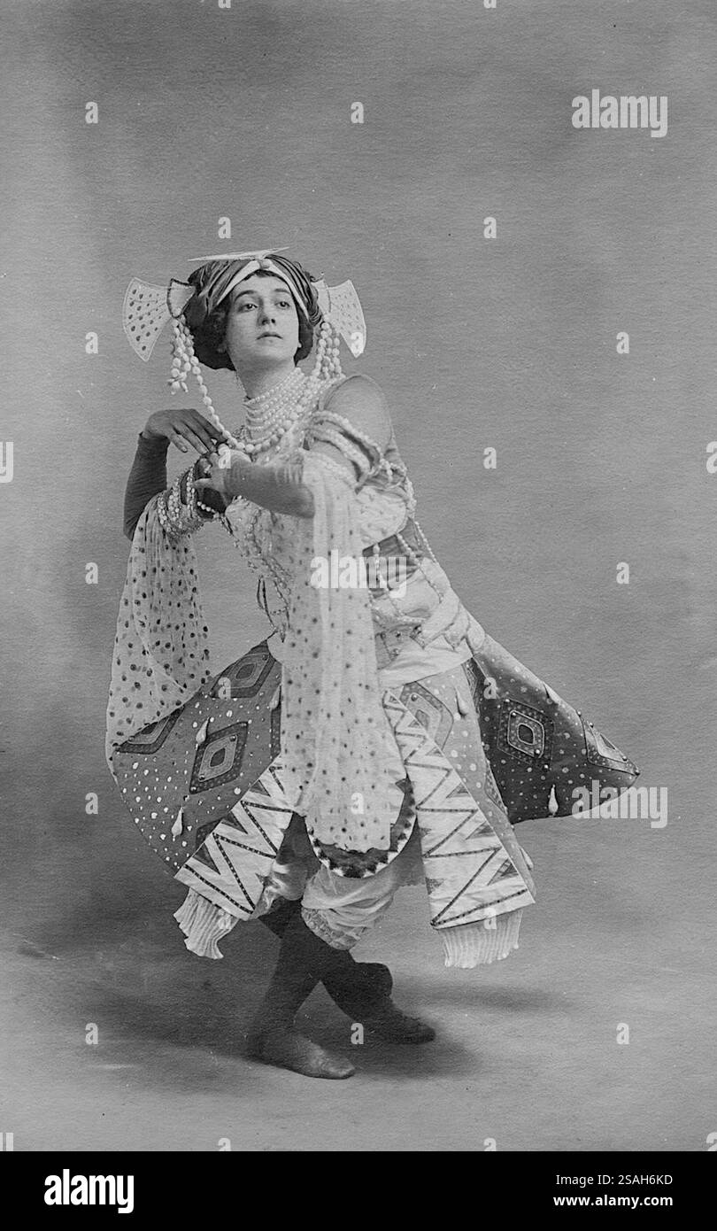 Tamara Karsavina - The Blue God - 1912 - Russian ballerina Tamara ...