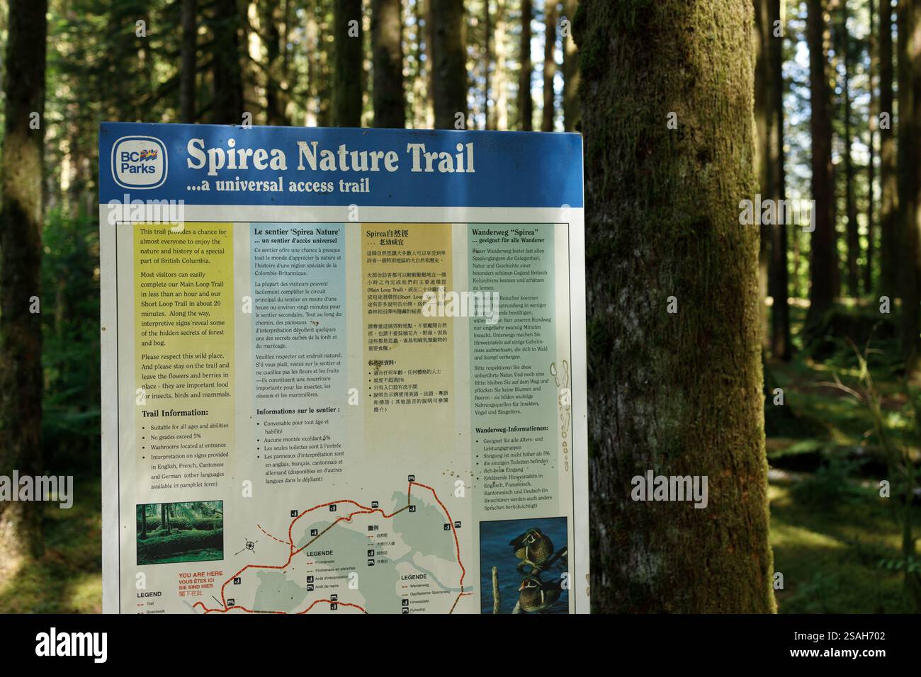 British Columbia, Canada - August 24,2022: BC Parks' Spirea Nature ...