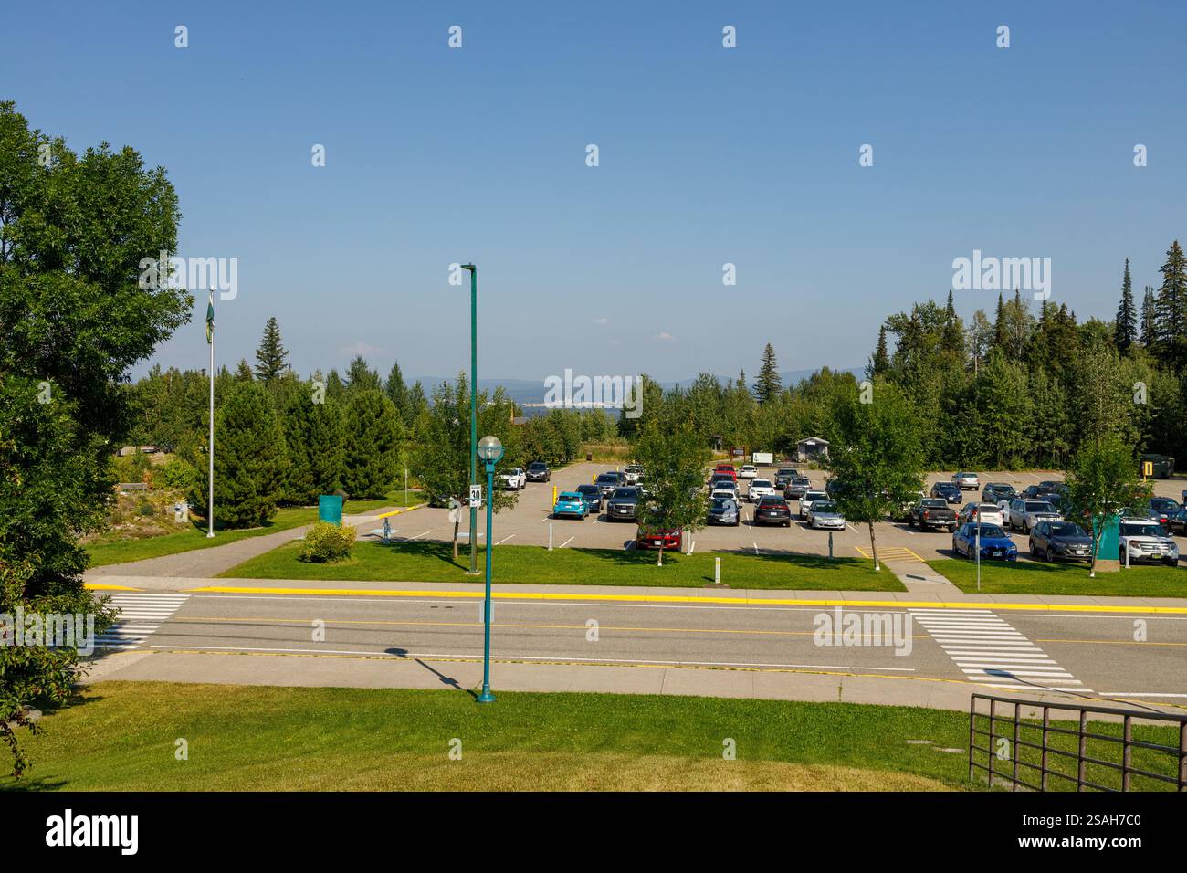 Prince George, Canada - August 25, 2022:UNBC campus parking area ...