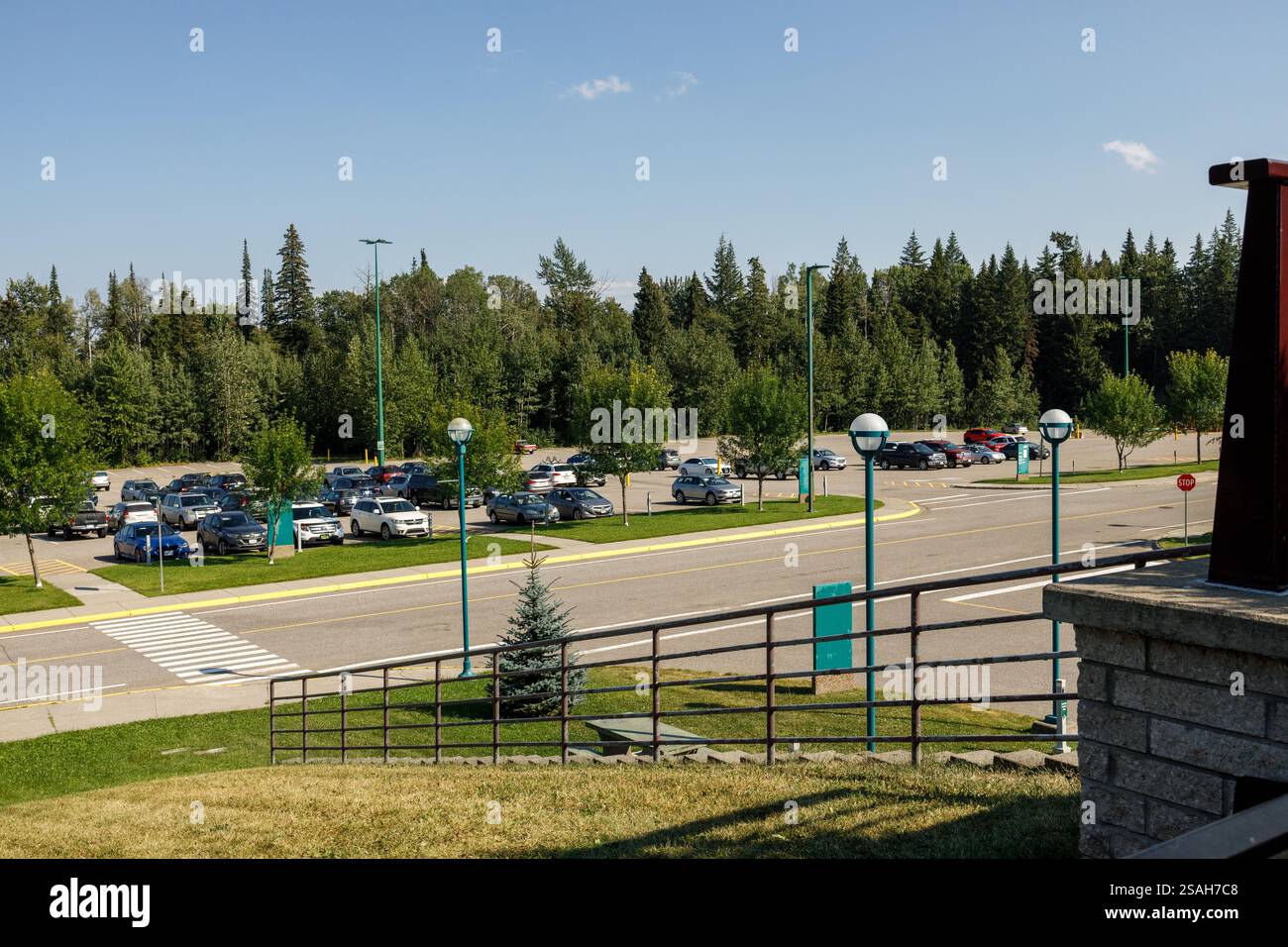 Prince George, Canada - August 25, 2022:UNBC campus parking area ...