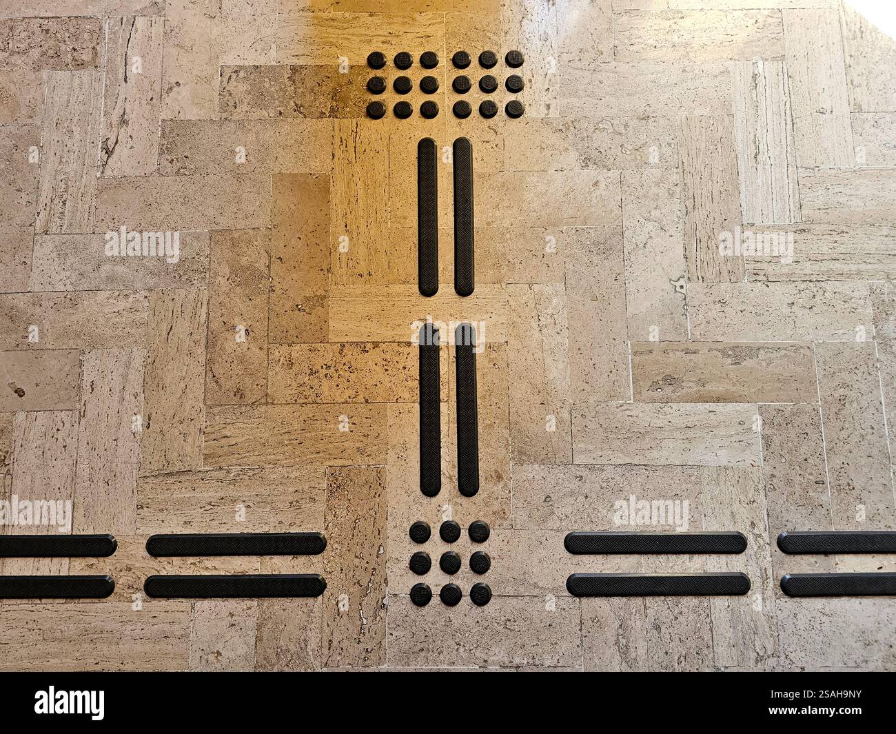 Path for blind or low vision with a textured podotactile surface, so ...