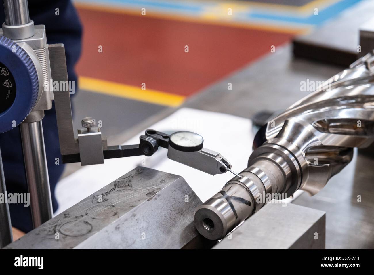 Professional quality control inspector conduct safety inspection on ...