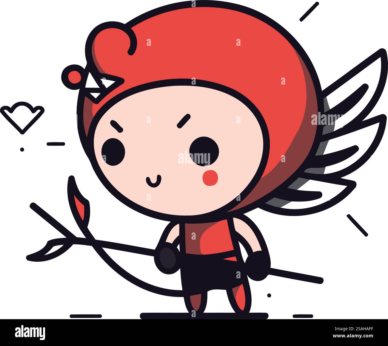 Cupid with a bow Stock Vector Images - Alamy