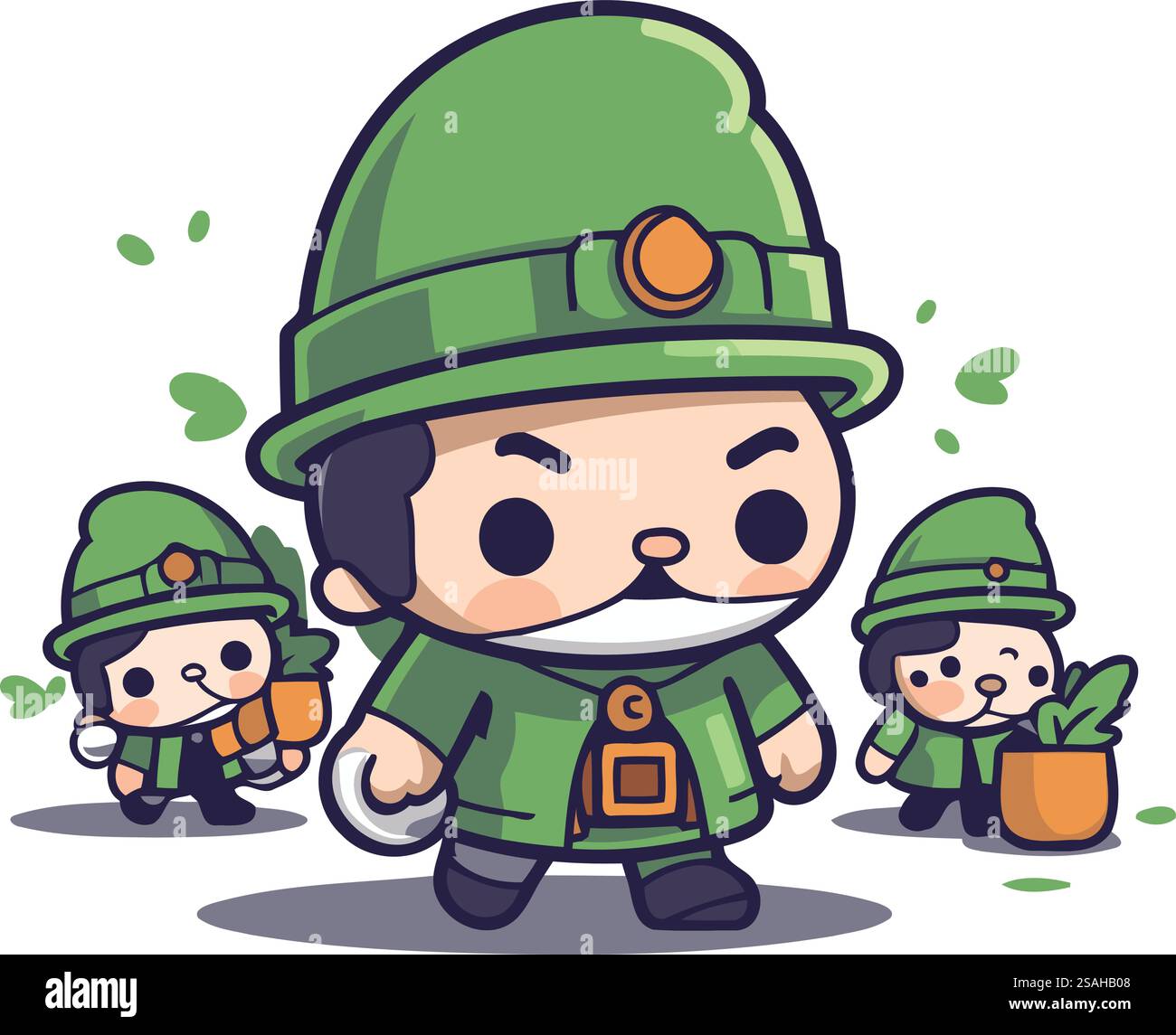 Leprechaun character design. Cute cartoon vector illustration Stock ...